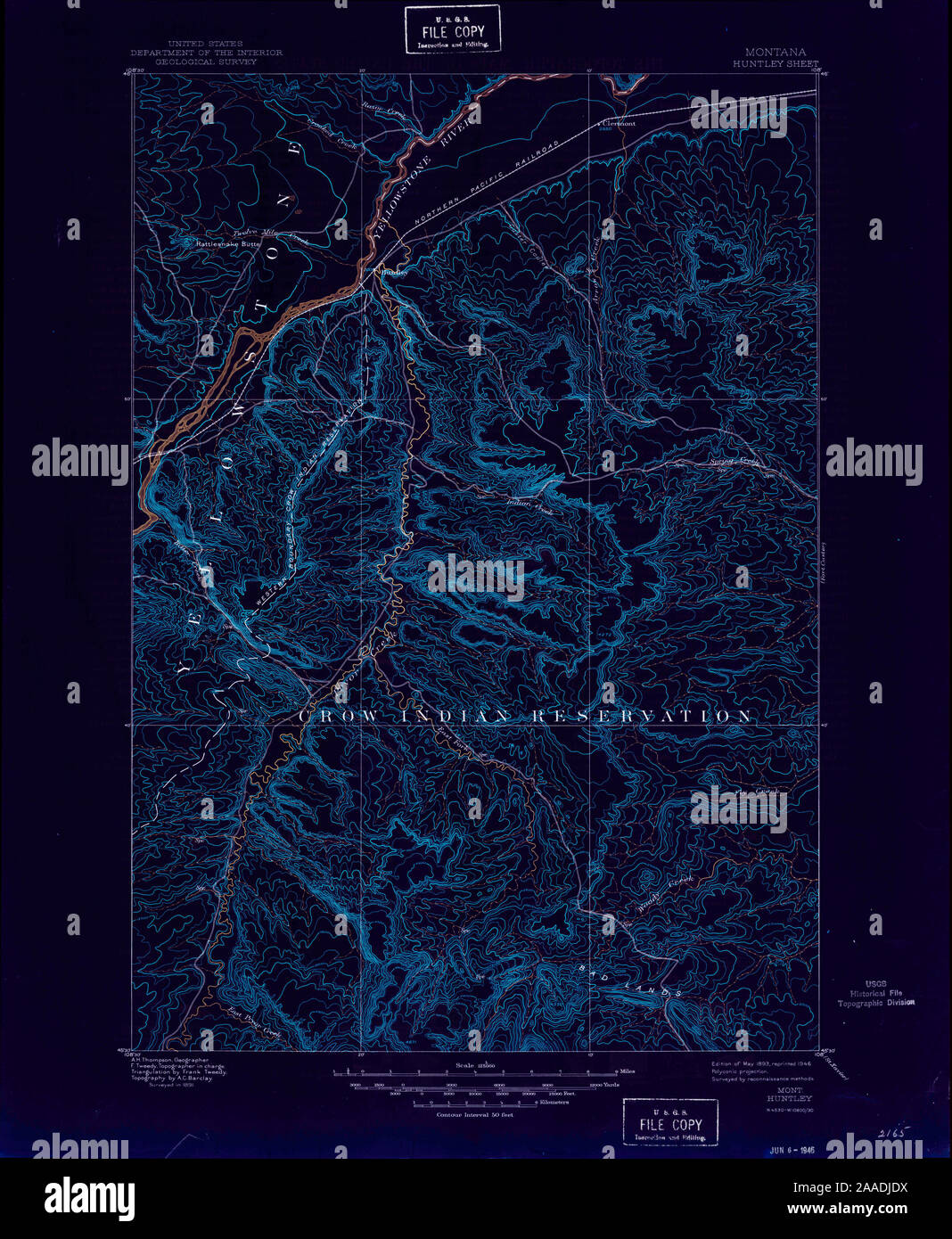 Map of huntley montana hi-res stock photography and images - Alamy