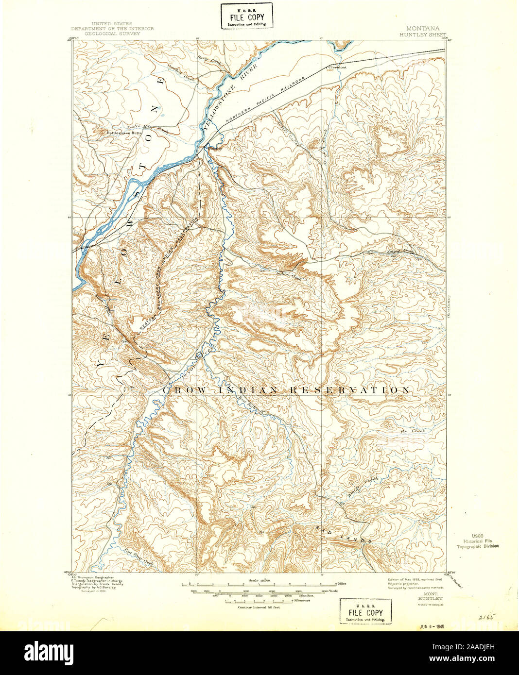 Map of huntley montana hi-res stock photography and images - Alamy