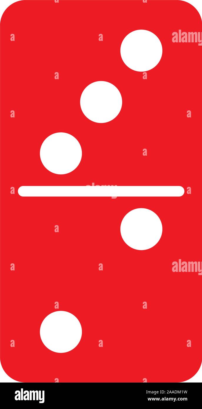 red dominoes vector symbol template Stock Vector Image & Art - Alamy