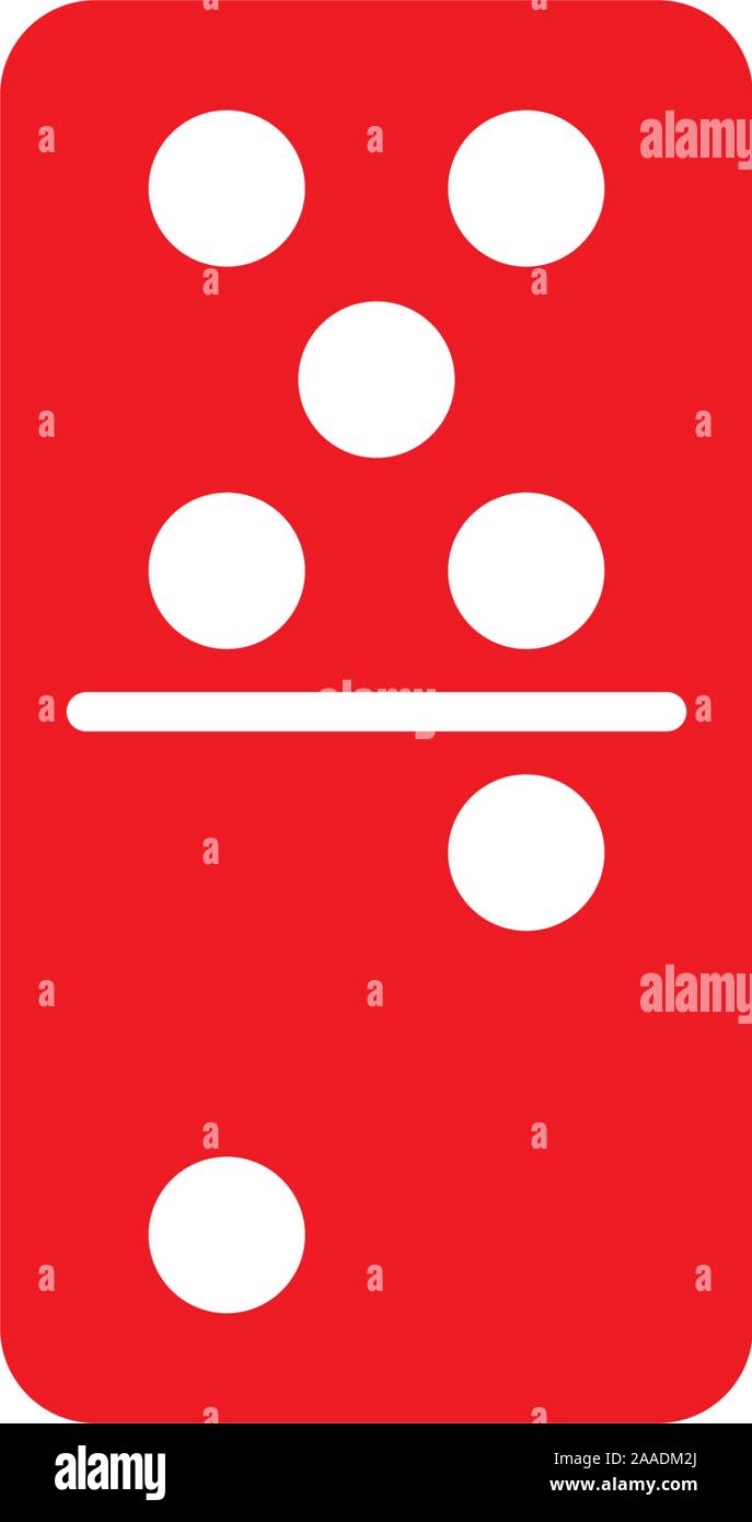red dominoes vector symbol template Stock Vector Image & Art - Alamy