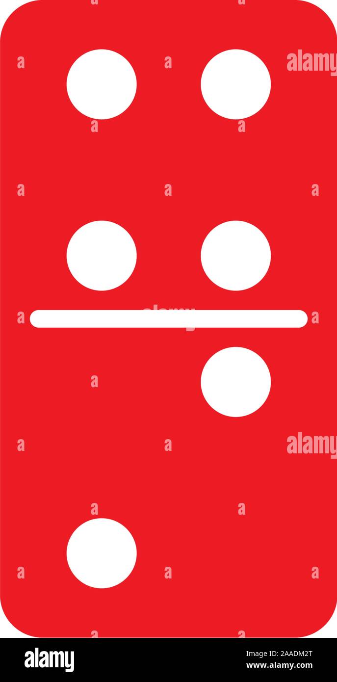 red dominoes vector symbol template Stock Vector Image & Art - Alamy