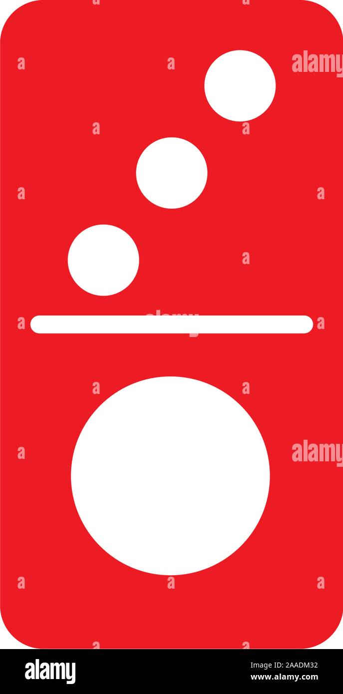 red dominoes vector symbol template Stock Vector Image & Art - Alamy