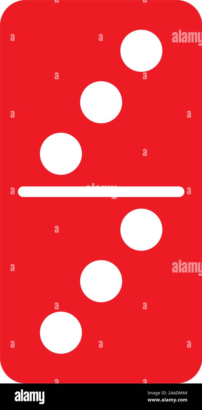 red dominoes vector symbol template Stock Vector Image & Art - Alamy