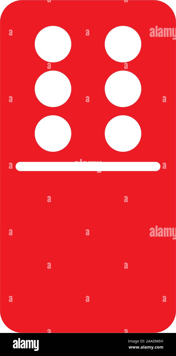 red dominoes vector symbol template Stock Vector Image & Art - Alamy