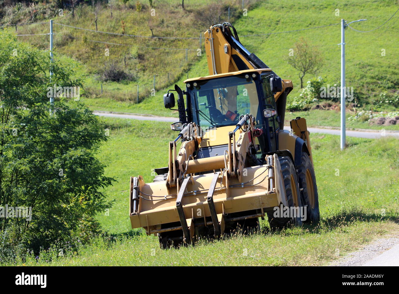 Industrial backhoe hi-res stock photography and images - Alamy