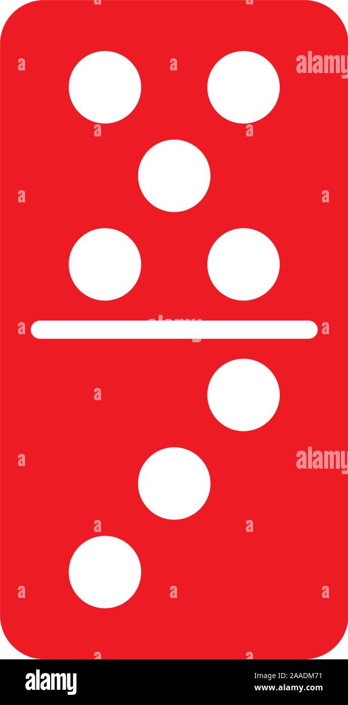 red dominoes vector symbol template Stock Vector Image & Art - Alamy