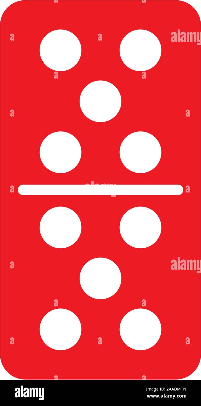 red dominoes vector symbol template Stock Vector Image & Art - Alamy