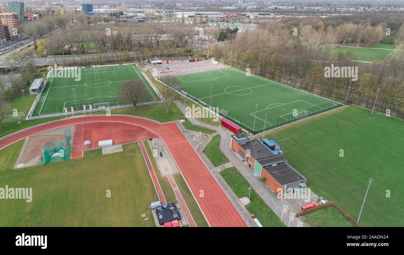 Running track for athletic competition. Race for training sport with ...