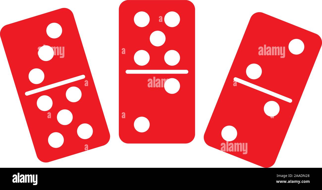 dominoes card vector symbol template Stock Vector Image & Art - Alamy