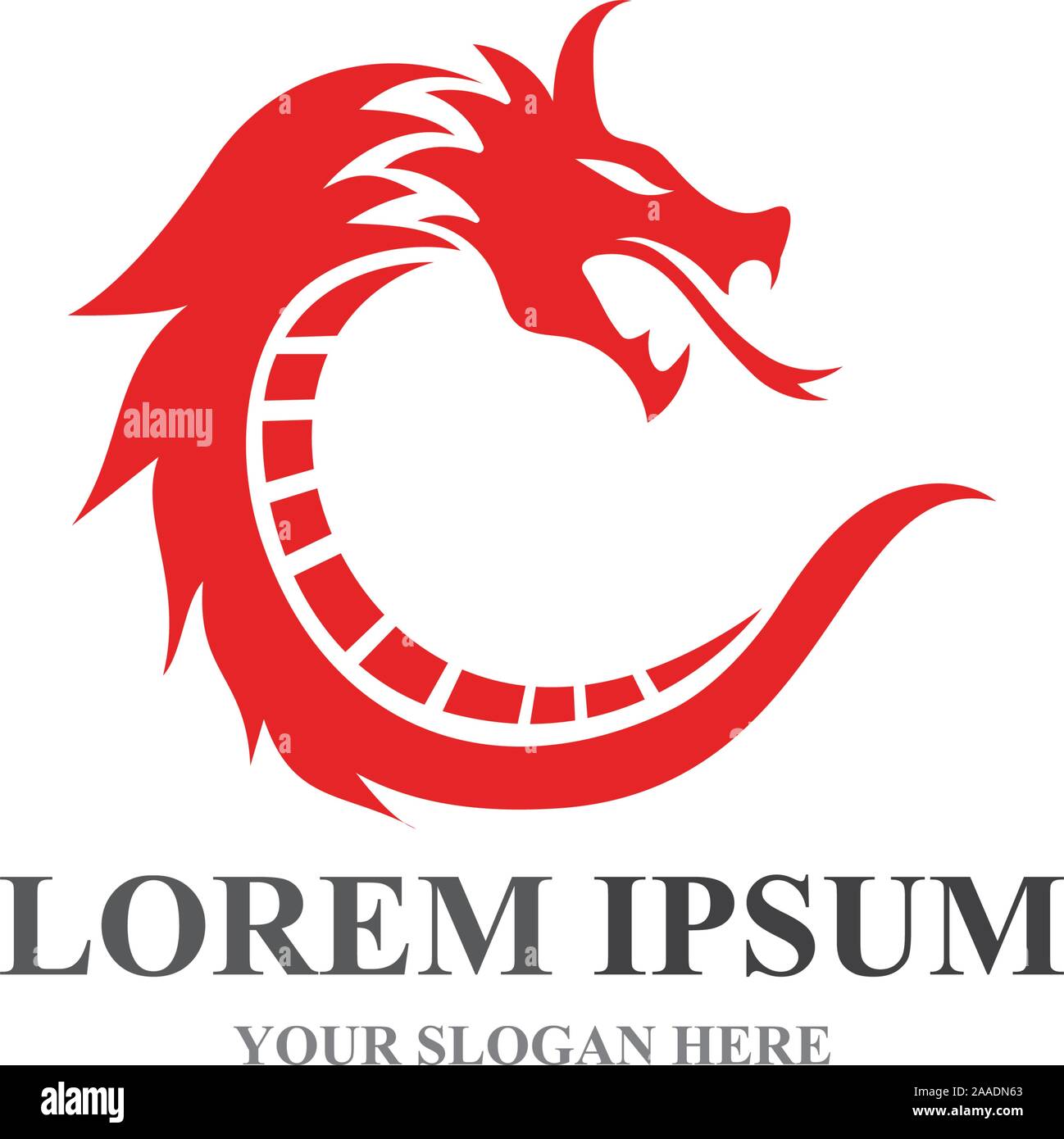 Dragon vector icon illustration design logo template Stock Vector Image ...