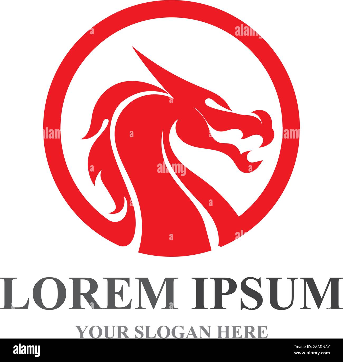 Dragon vector icon illustration design logo template Stock Vector Image ...