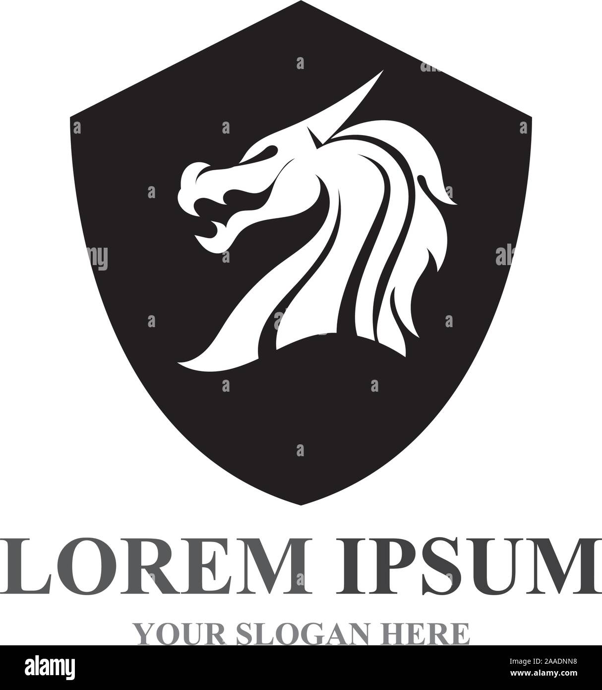 Dragon vector icon illustration design logo template Stock Vector Image ...