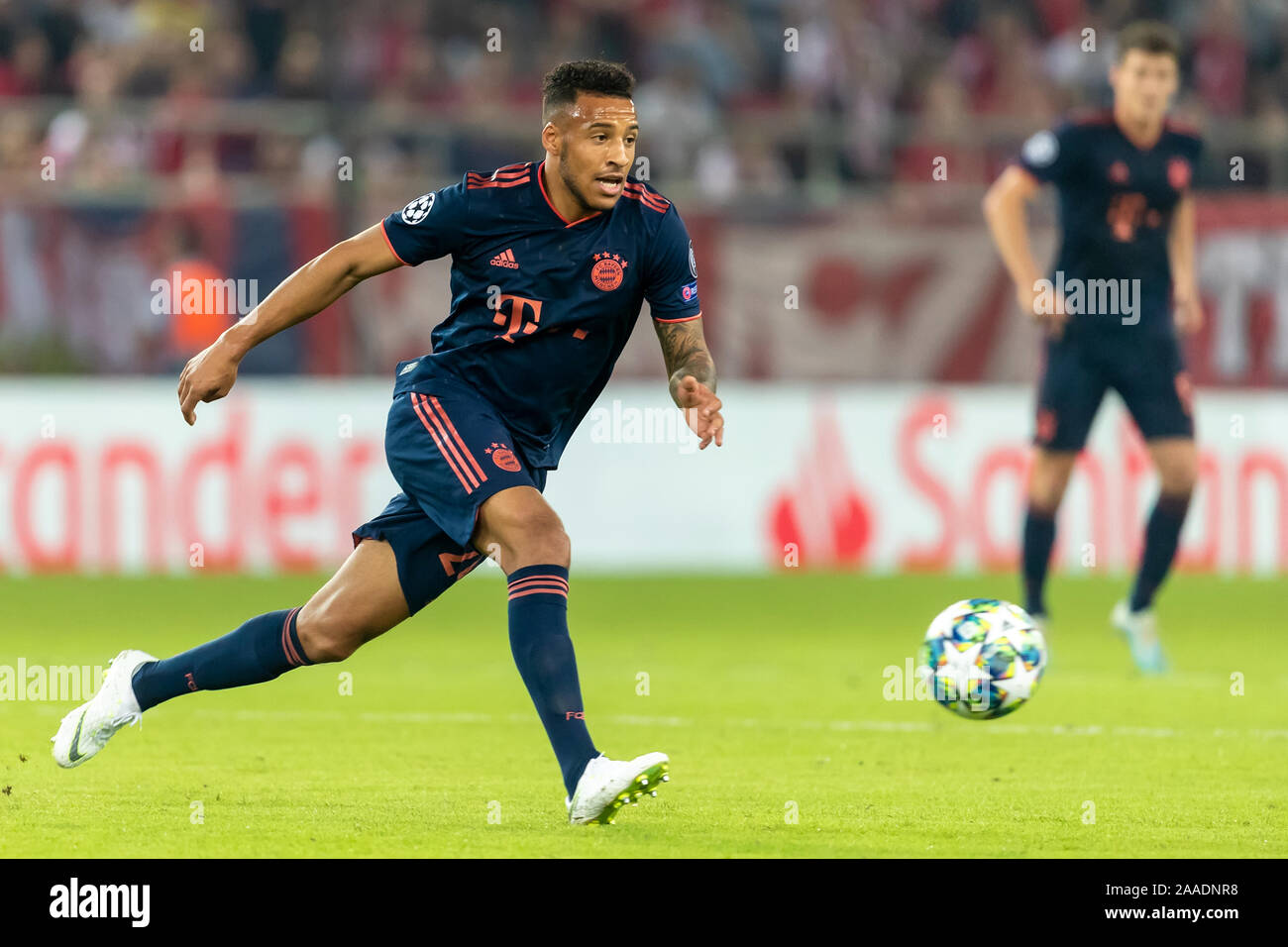 Piraeus, Greece - October 22, 2019: Player of Bayern Corentin Tolisso ...