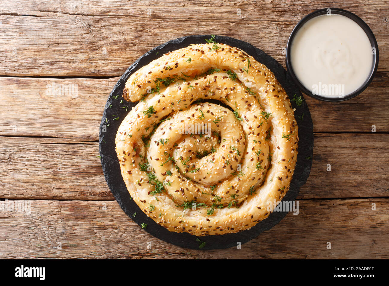 Hot burek pastry dough filled hi-res stock photography and images - Alamy