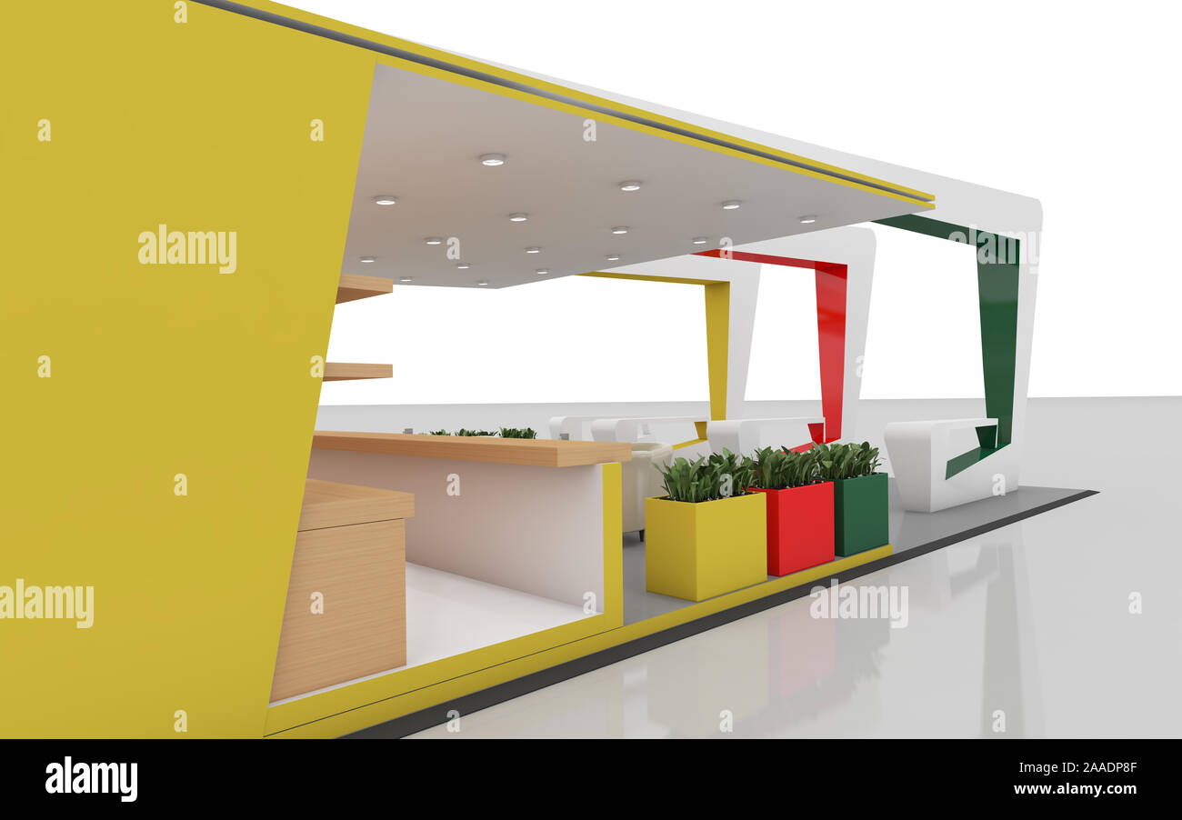 Colorful Exhibition Stand Stock Photo - Alamy