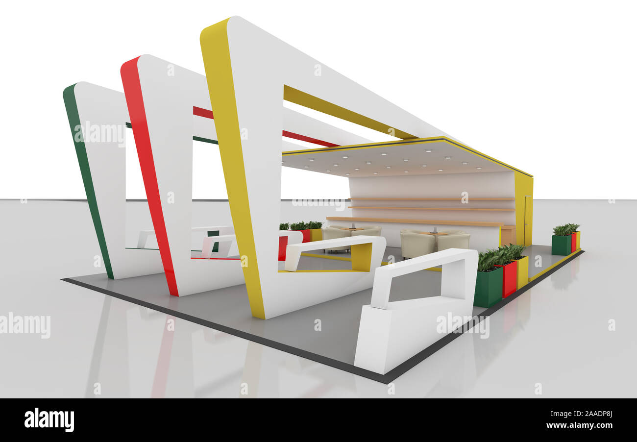 Colorful Exhibition Stand Stock Photo - Alamy