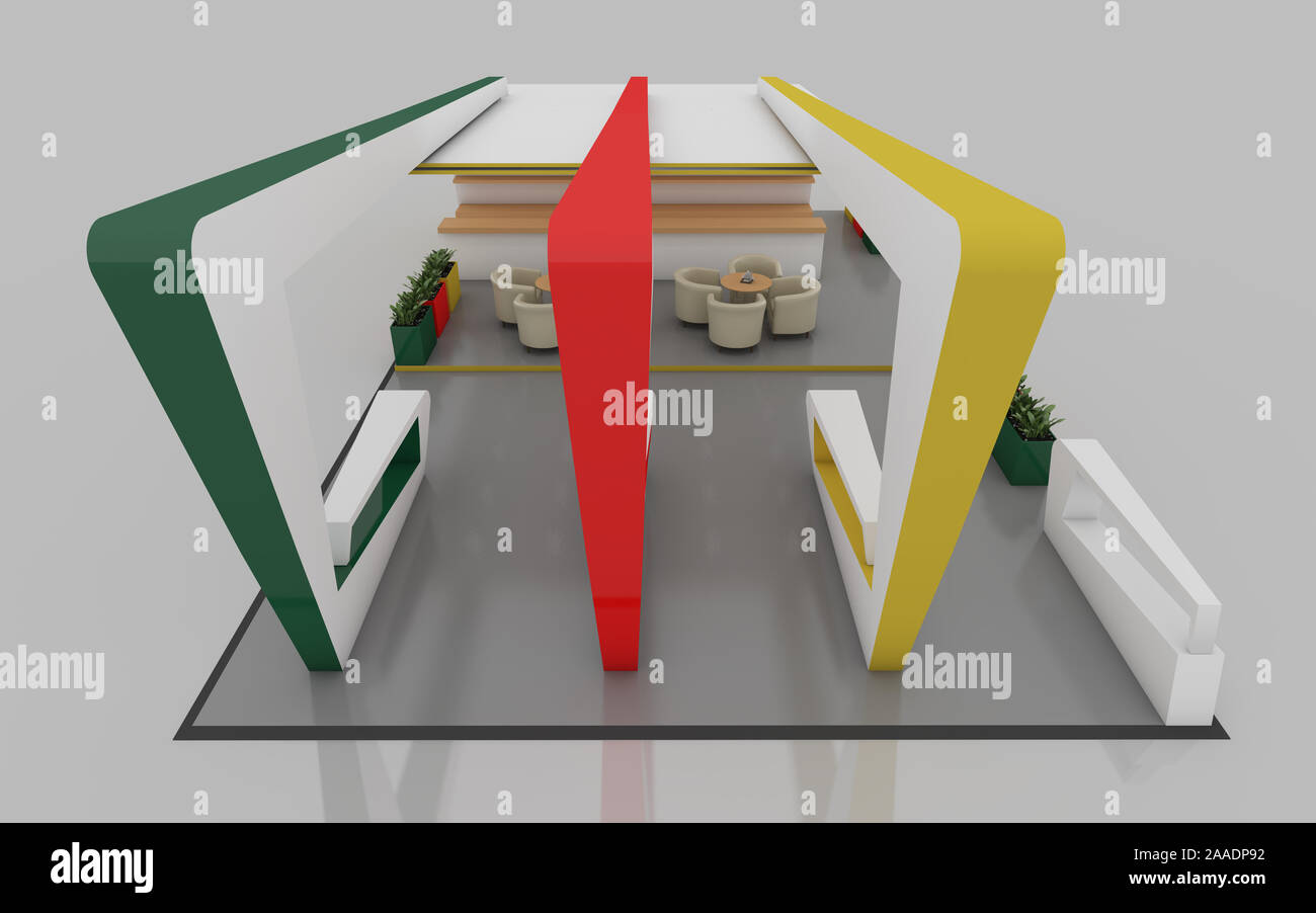 Colorful Exhibition Stand Stock Photo - Alamy