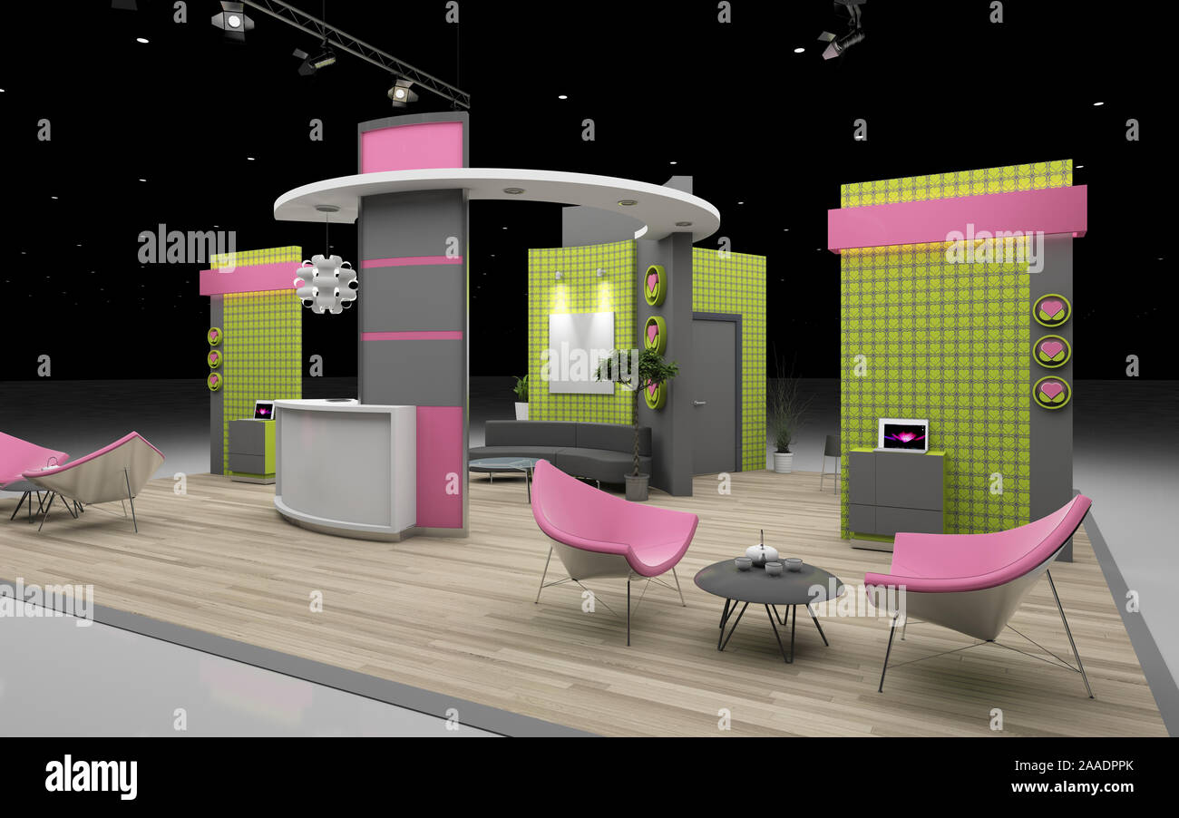 Blank trade show booth hi-res stock photography and images - Alamy