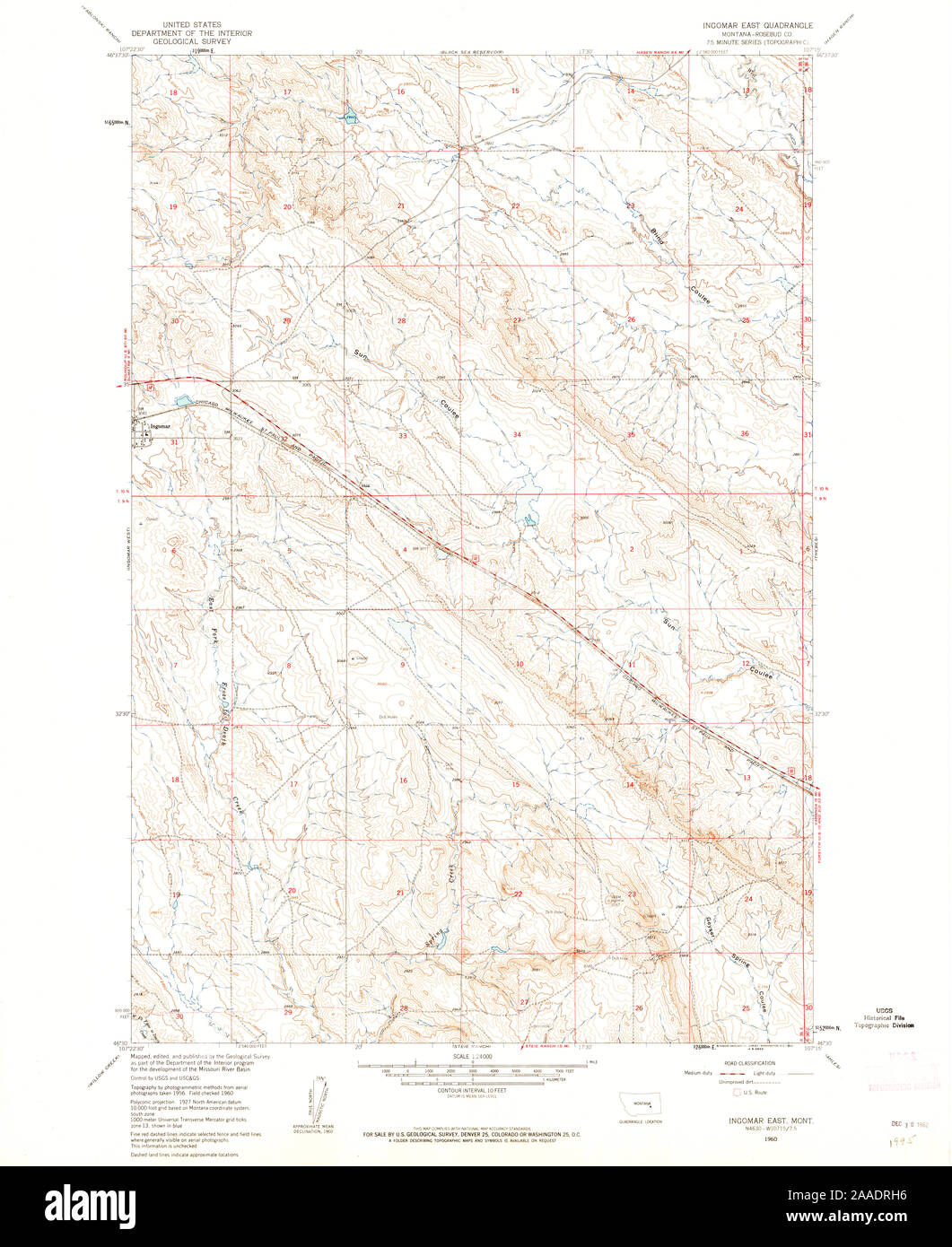 Ingomar montana map hi-res stock photography and images - Alamy