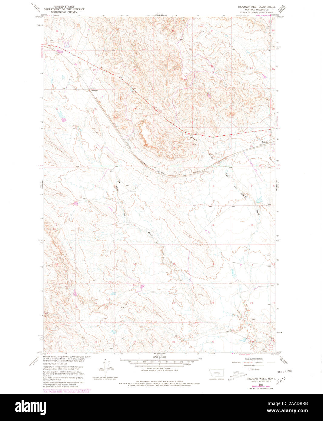 Ingomar montana map hi-res stock photography and images - Alamy