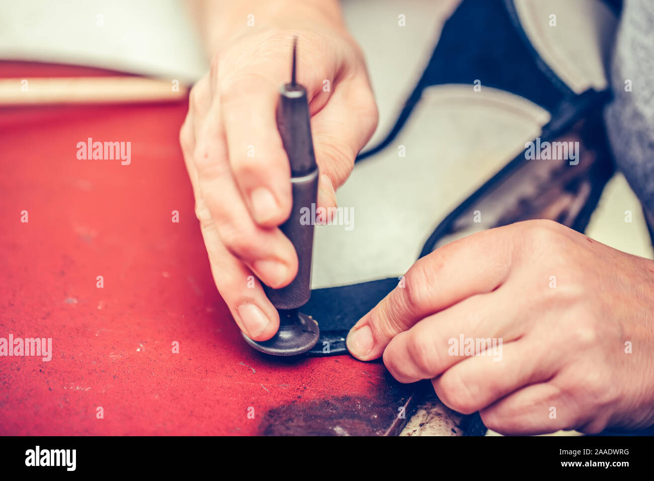 Vintage shoe making tools hi-res stock photography and images - Alamy