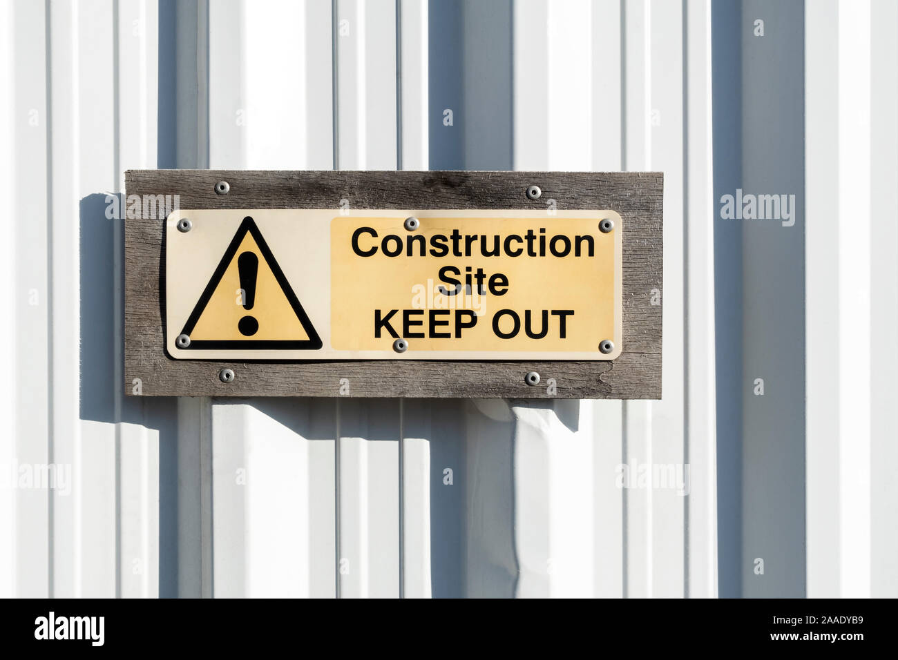 Safety signs entrance industrial site hi-res stock photography and ...