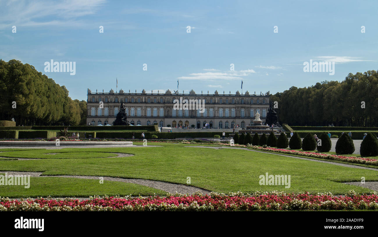 Herrenchiemsee New Palace , Herreninsel, Chiemsee, South Bavaria ...