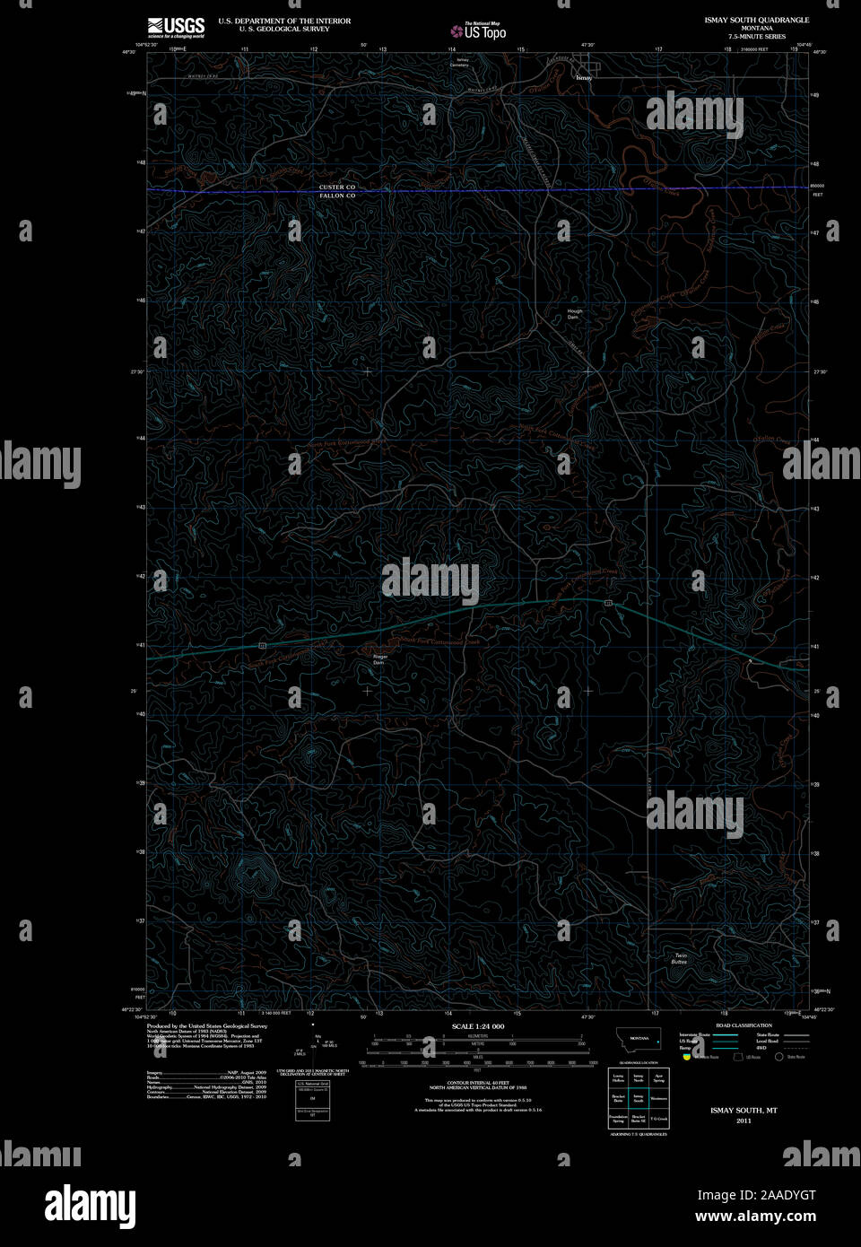 Map of ismay hi-res stock photography and images - Alamy