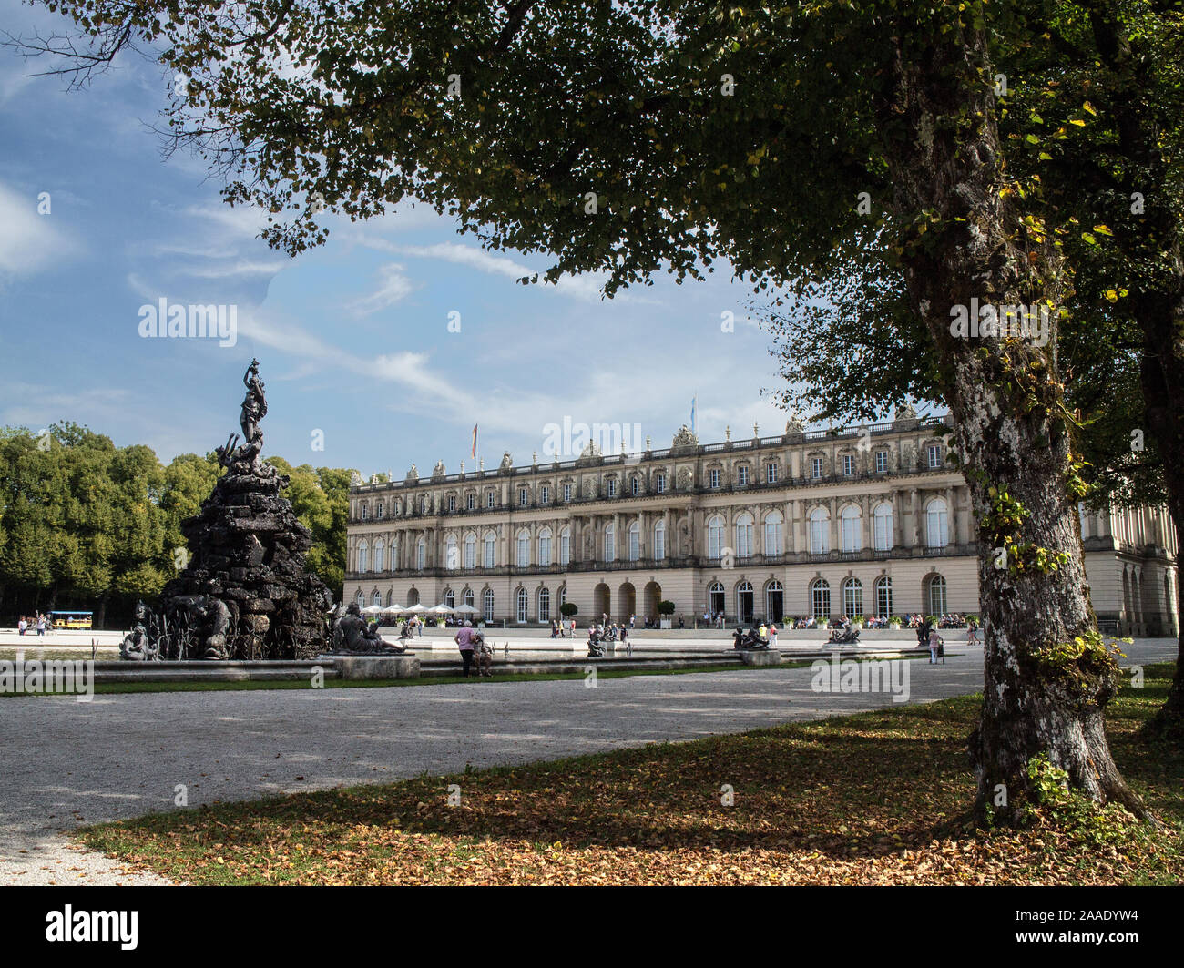 Herrenchiemsee New Palace , Herreninsel, Chiemsee, South Bavaria ...