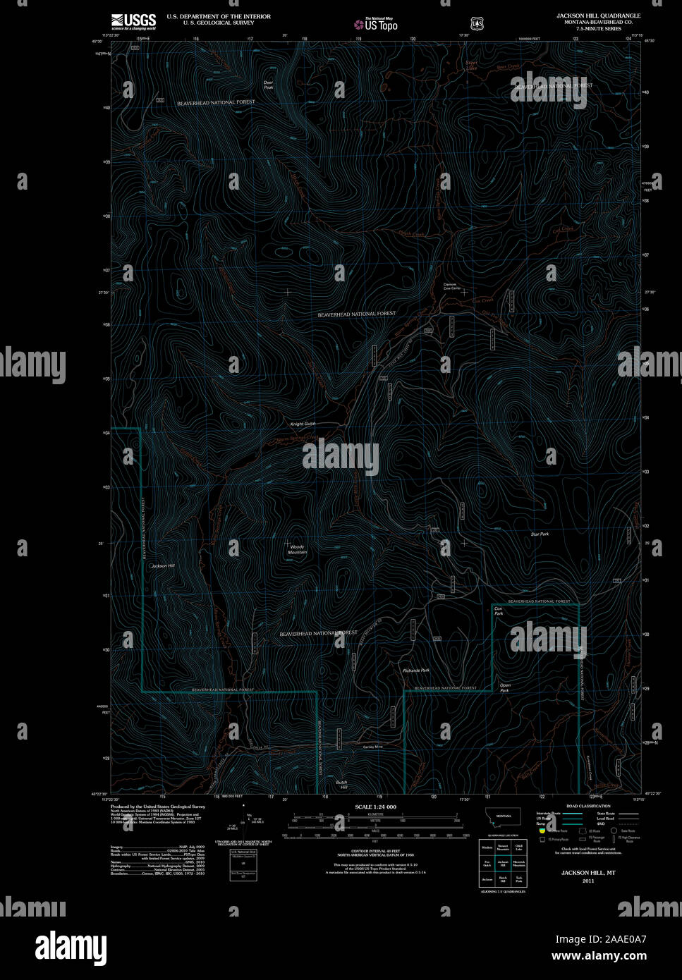 Map of jackson montana hi-res stock photography and images - Alamy