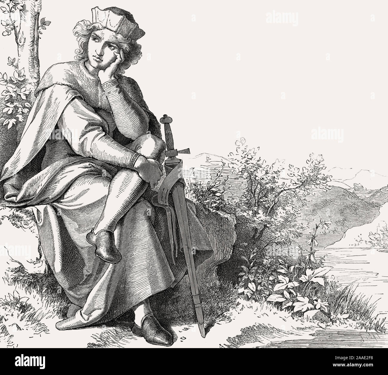 Minstrel middle ages hi-res stock photography and images - Alamy