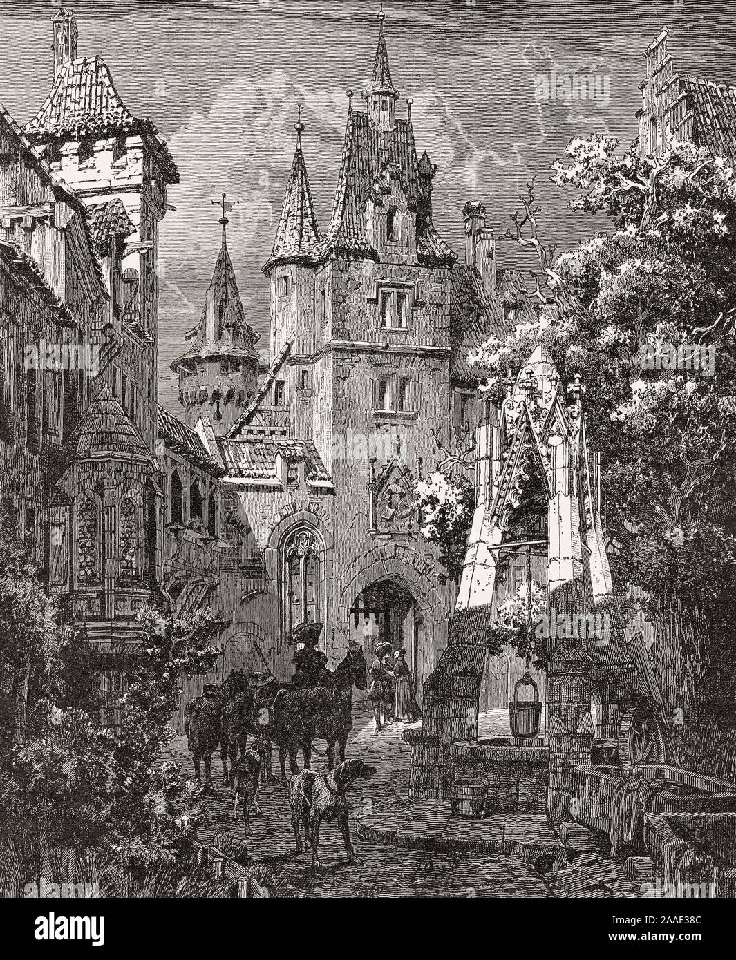 Medieval knights castle hi-res stock photography and images - Alamy