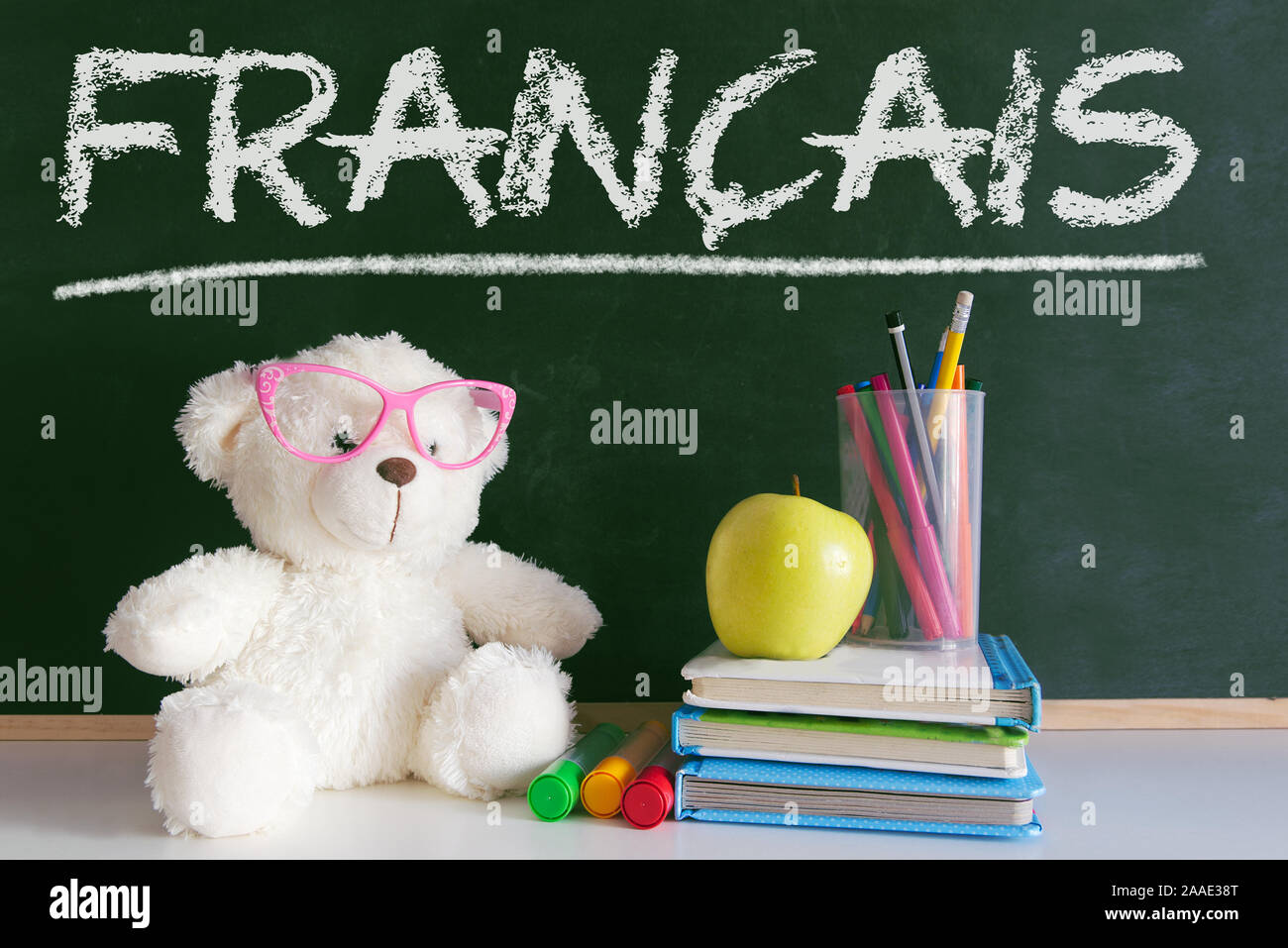 Children learning french class hi-res stock photography and images - Alamy