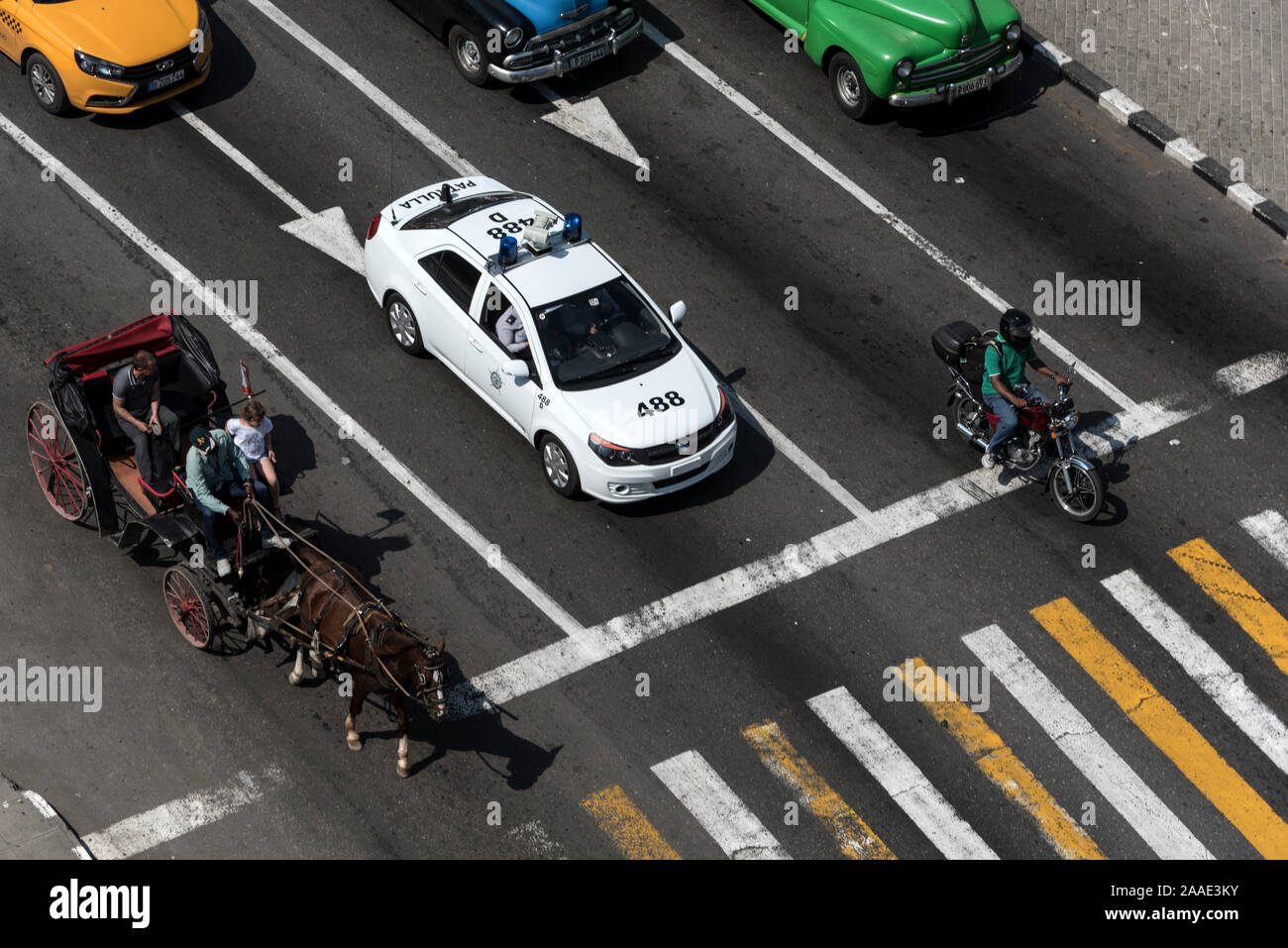 Cuban police car hi-res stock photography and images - Alamy