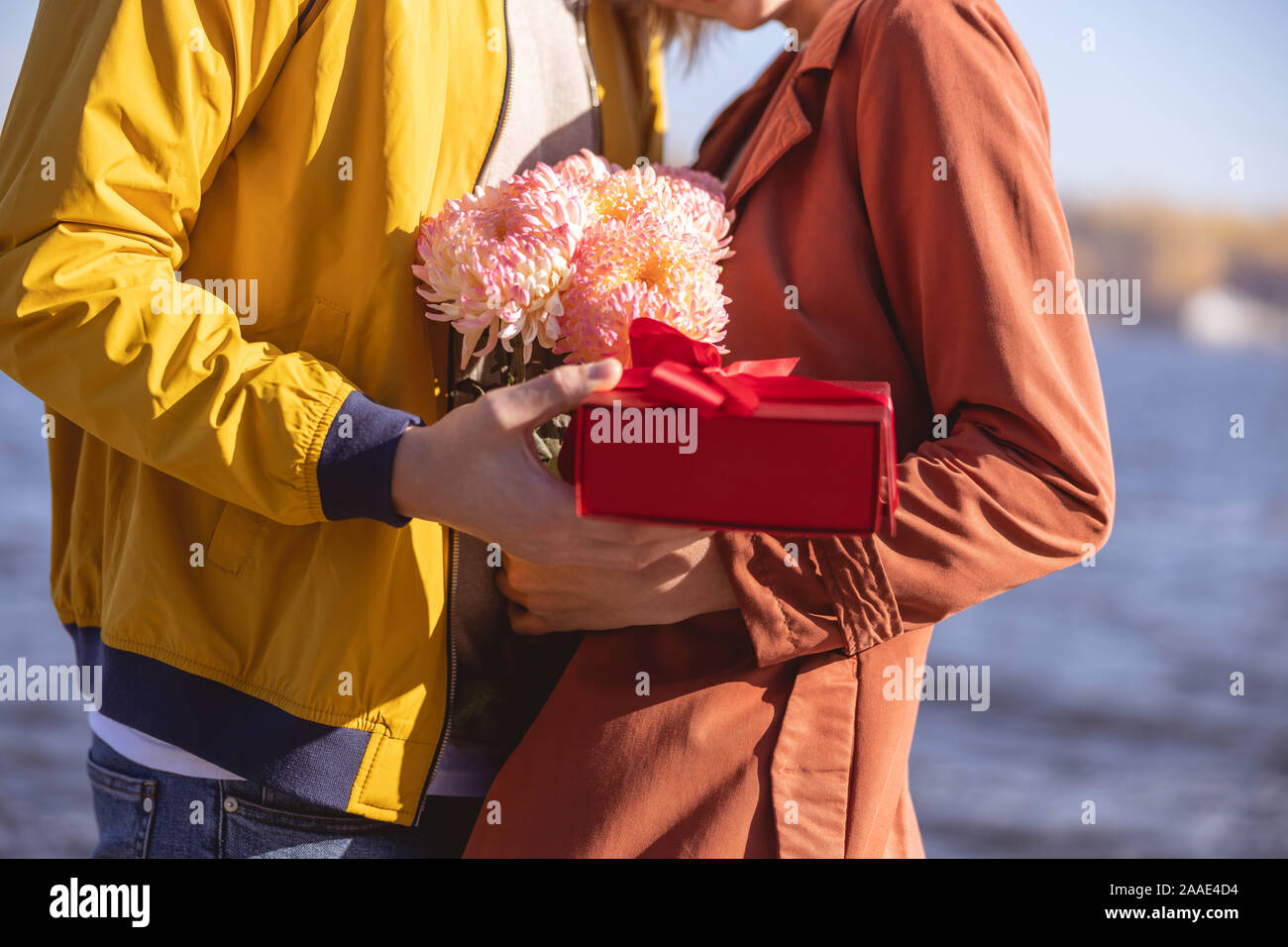 Loving couple celebrating their anniversary at the date Stock Photo - Alamy