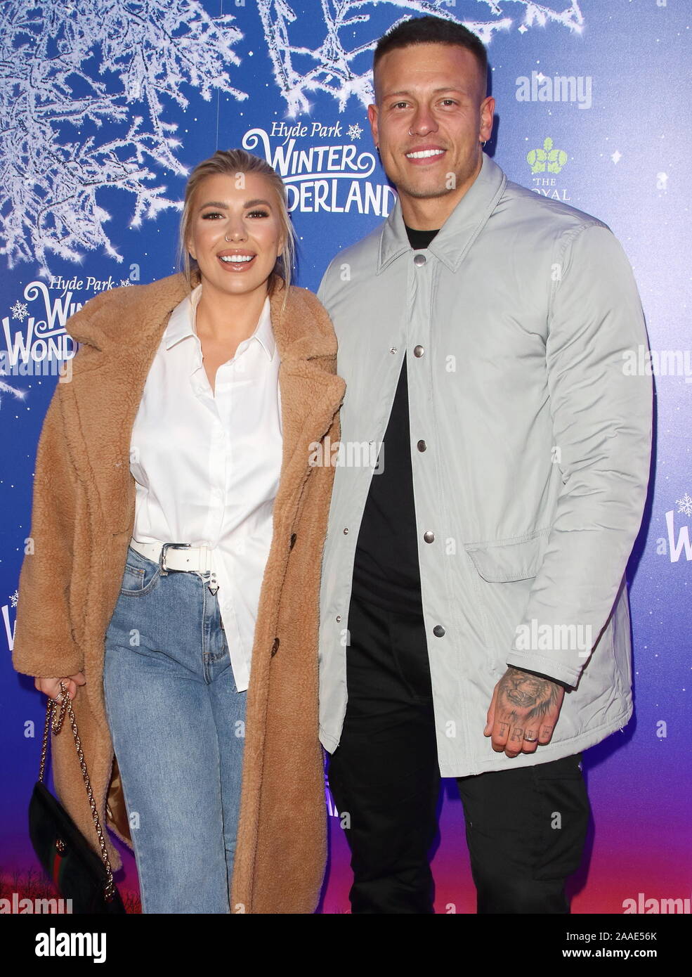 LONDON, UNITED KINGDOM - NOVEMBER 20 2019:Alex Bowen and Olivia ...