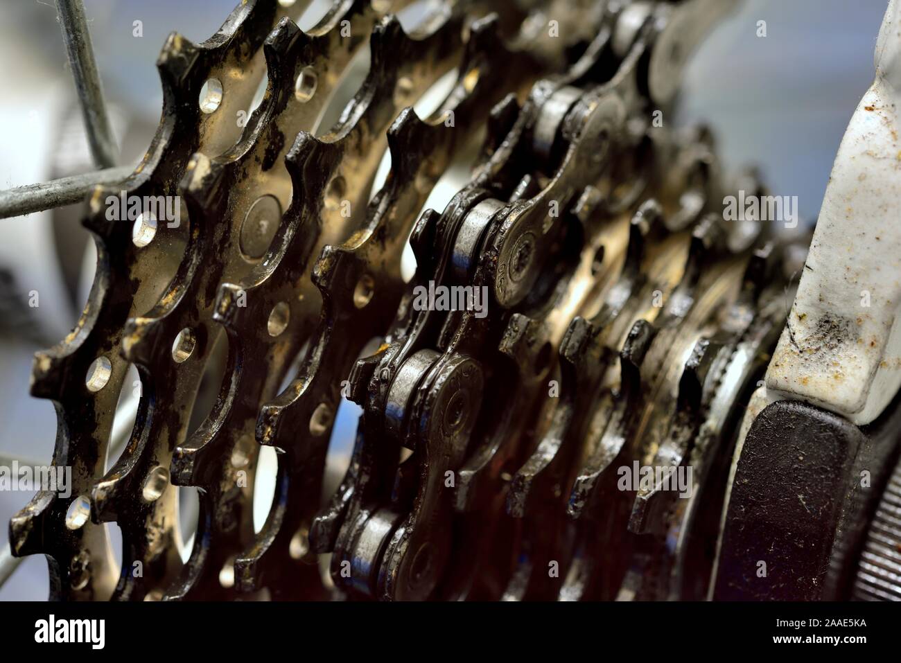 Racing bike gears,cogs,sprockets Stock Photo - Alamy
