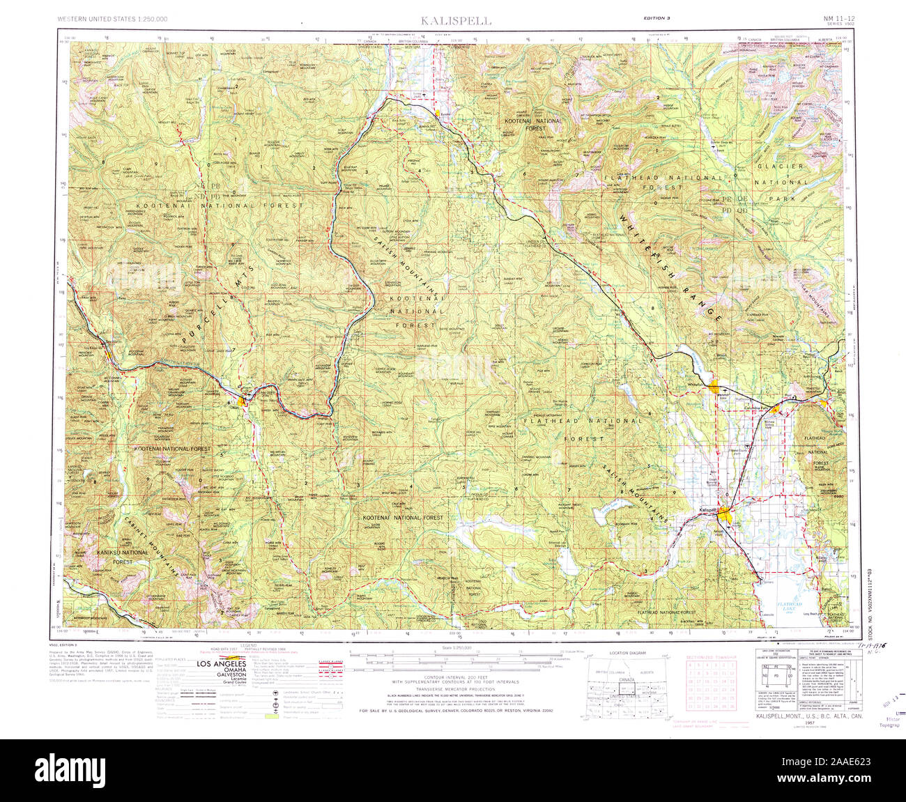 Kalispell montana map hi-res stock photography and images - Alamy