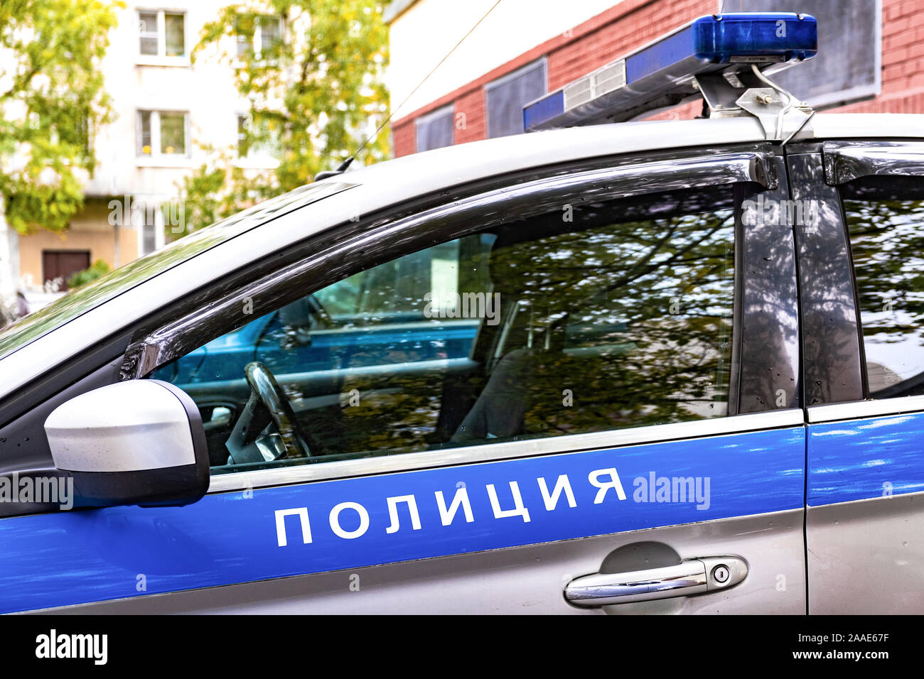 Russian cop car hi-res stock photography and images - Alamy