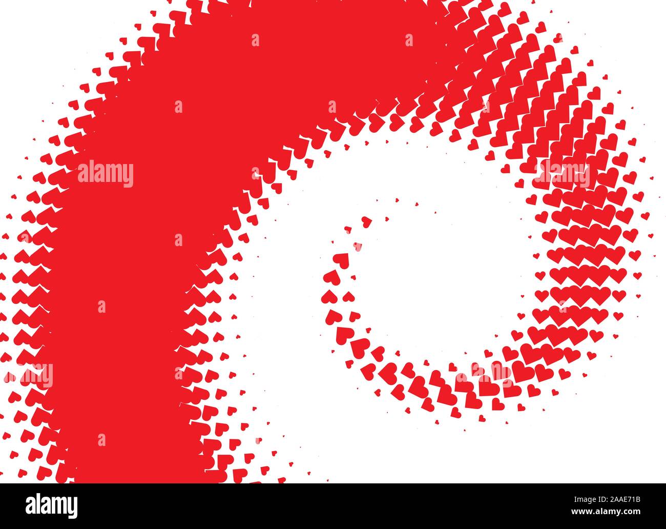 Valentine's Day background with simple heart shaped filter Stock Vector ...