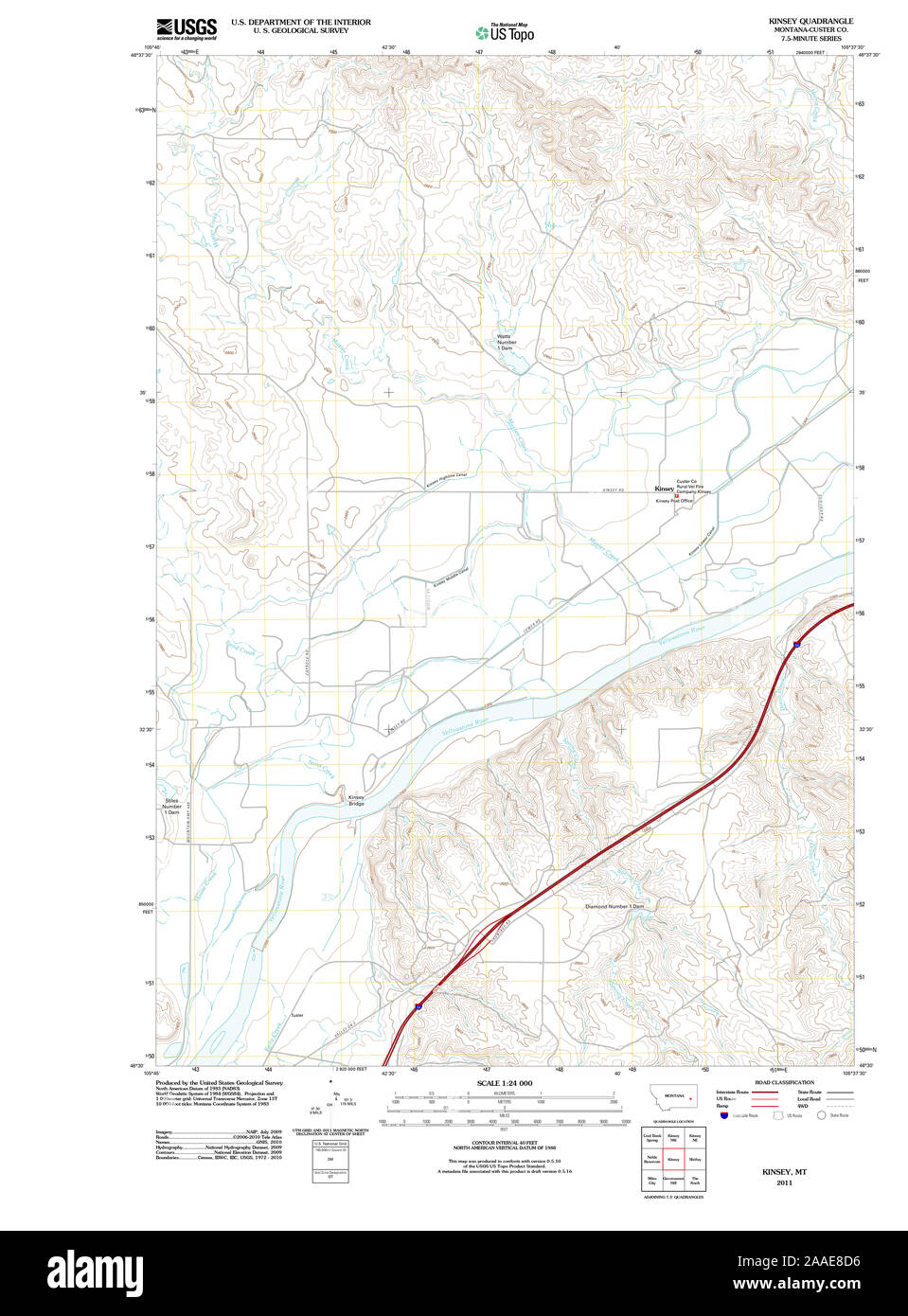 Topo map montana hi-res stock photography and images - Alamy