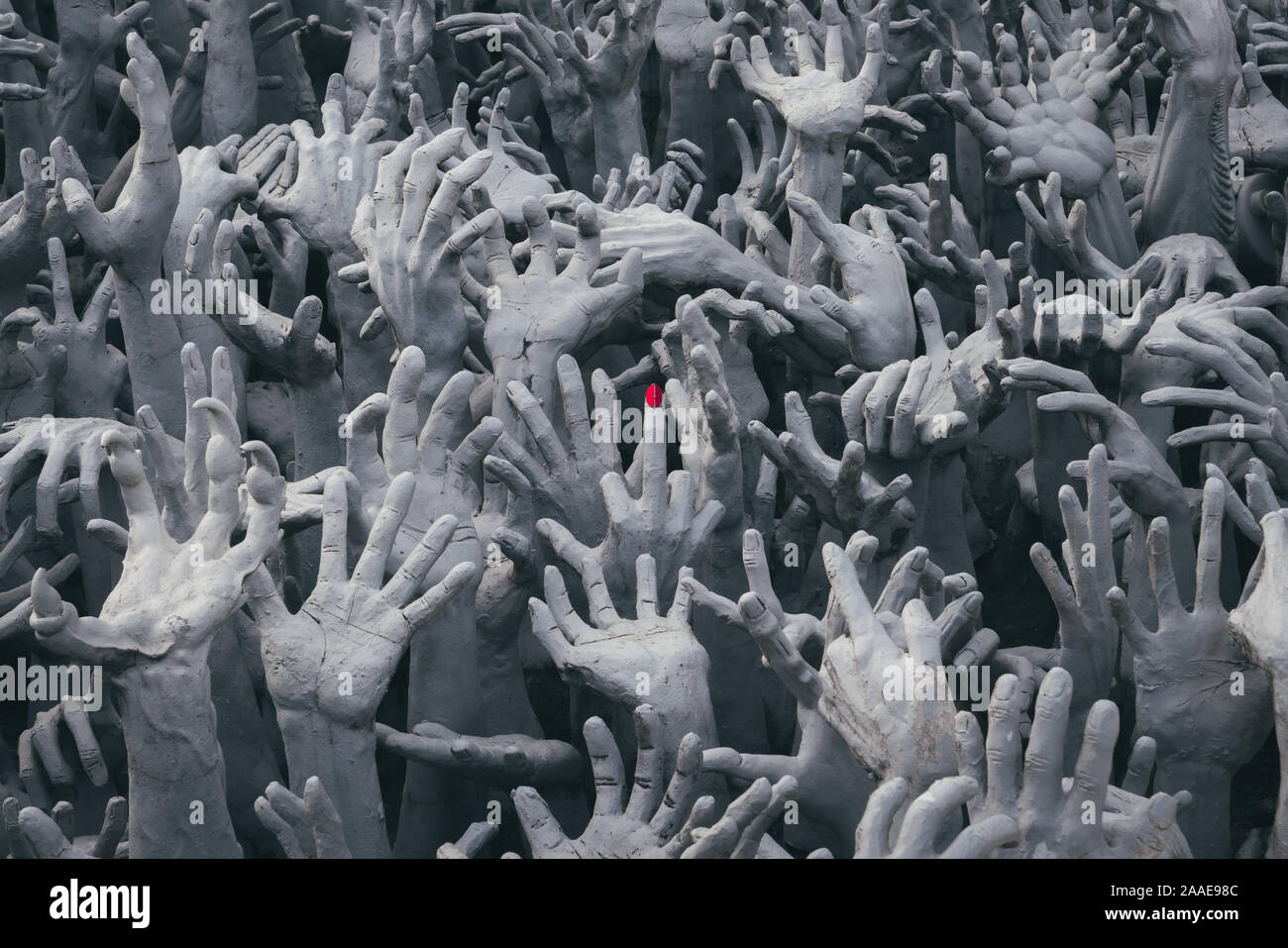 Thailand White Temple Hands