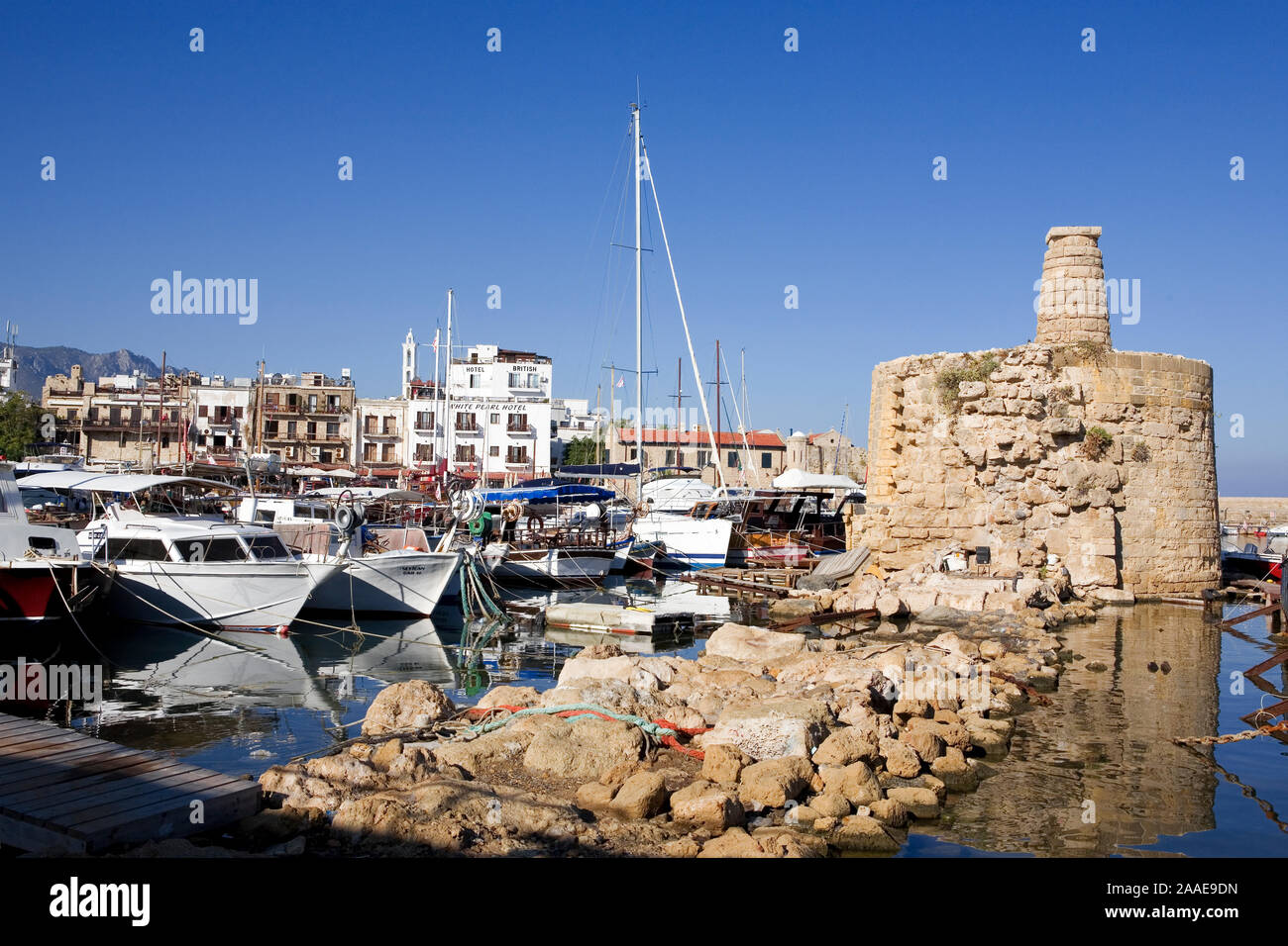 Kyrenia (aka Girne) harbour, Northern Cyprus Stock Photo - Alamy