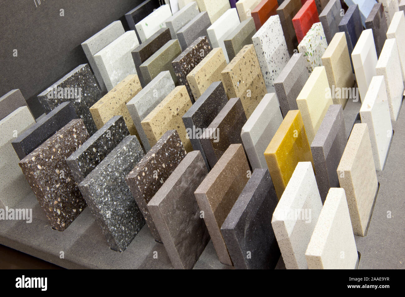 samples of decorative stone for decoration Stock Photo - Alamy