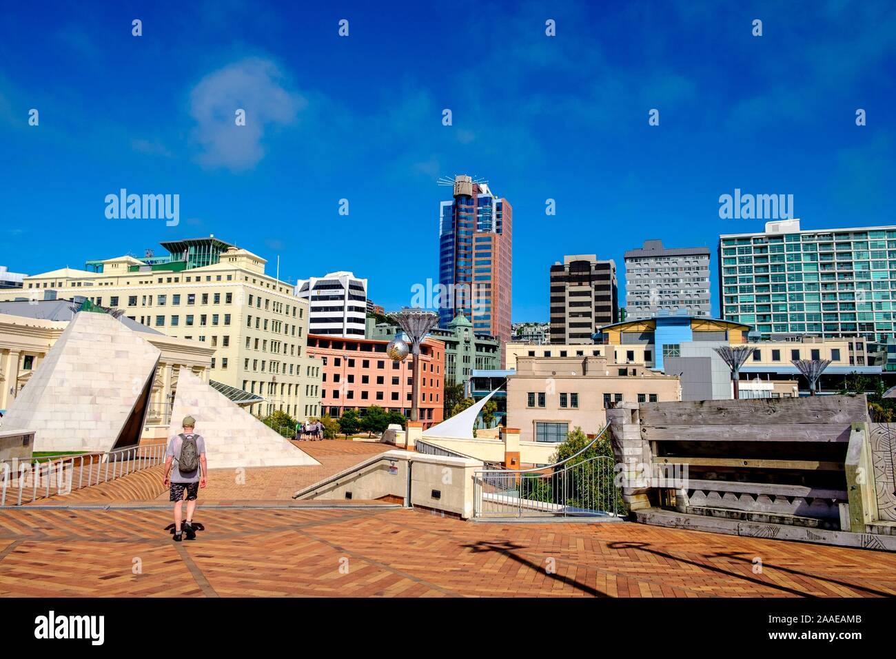 City to Sea Bridge built 1994 a pedestrian bridge and public artwork ...