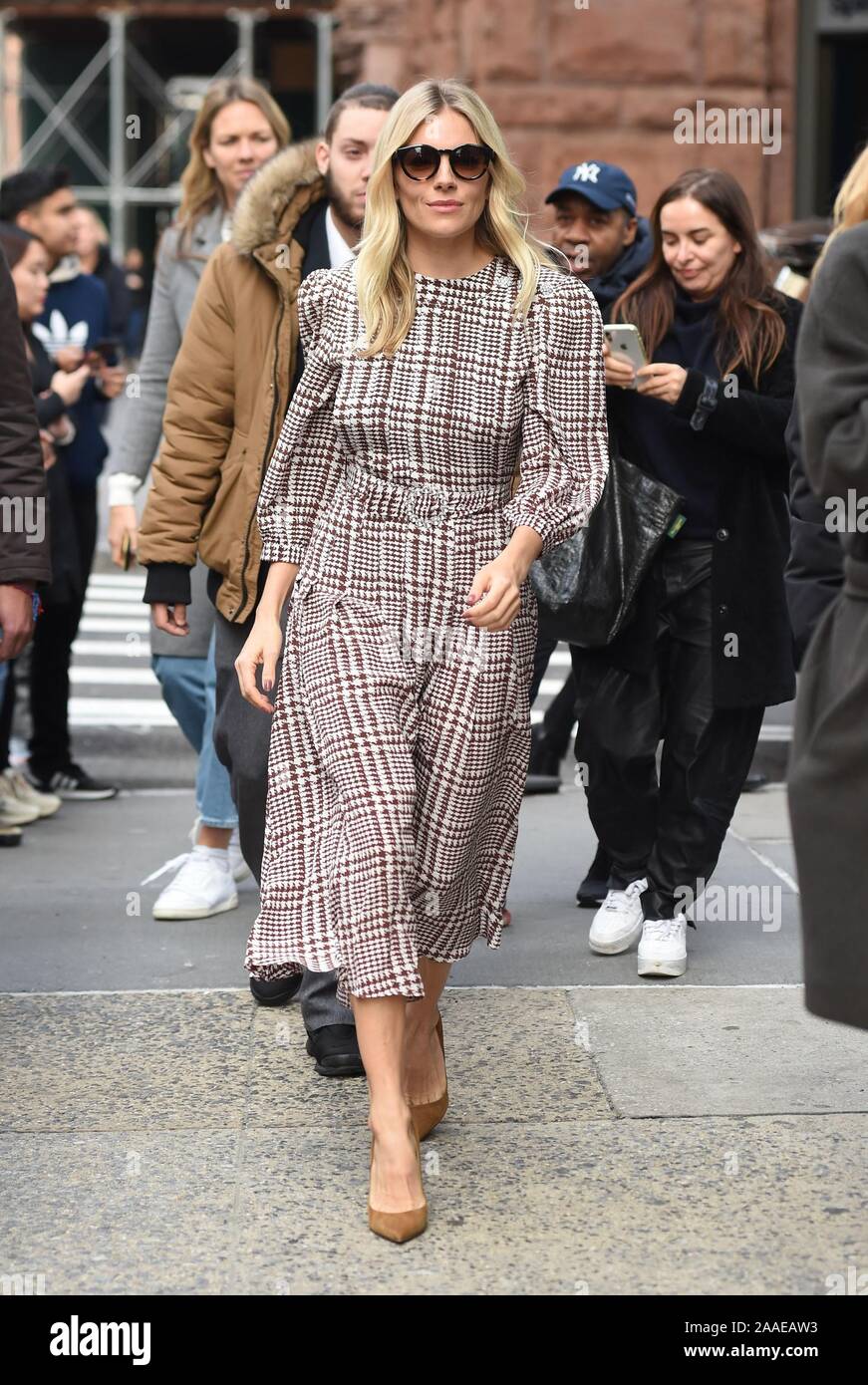 New York, NY, USA. 20th Nov, 2019. Sienna Miller at talk show ...