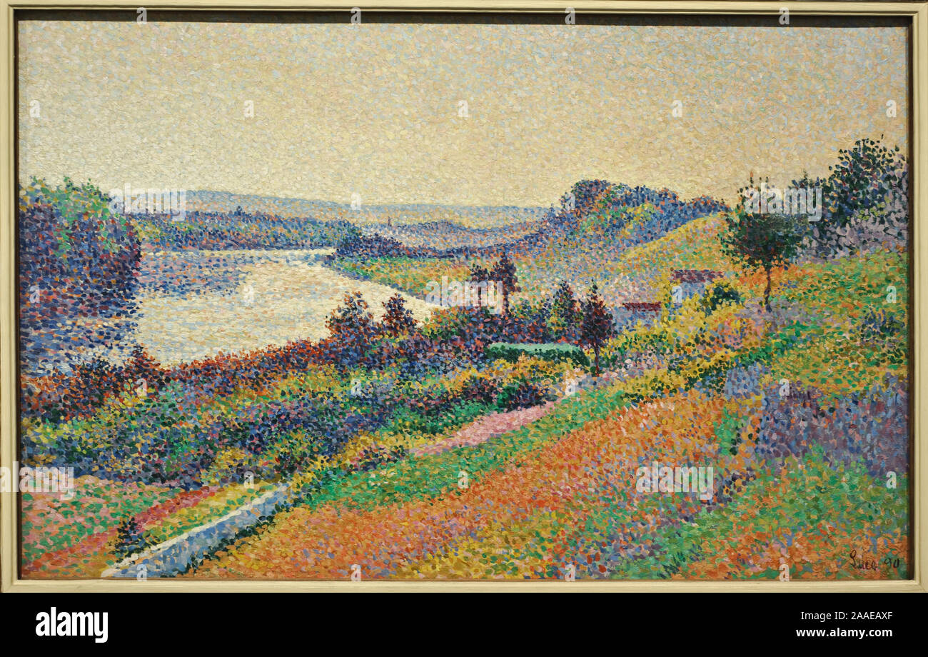"La seine à Herblay" Painting by Maximilien Luce ( musée d'orsay ...