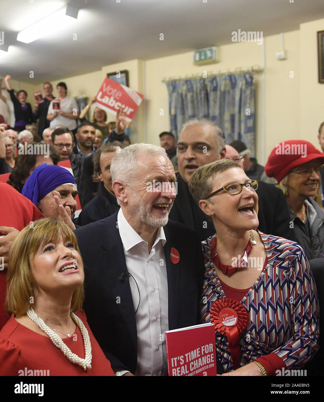 On general election campaign following launch hi-res stock photography ...