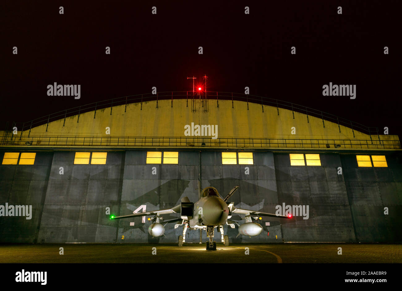 RAF Tornado F3, ZE340, GO, at RAF Cosford Nightshoot in association ...