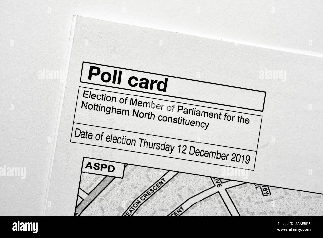 Polling card hi-res stock photography and images - Alamy